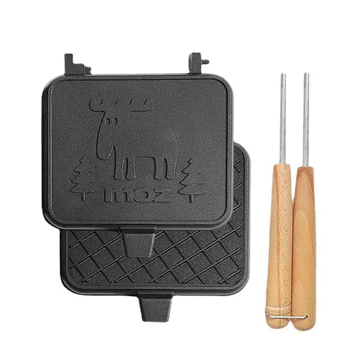 Outdoor Hot Pressed Sandwich Maker Gas Fire Sandwich Pan Japanese Toast ...