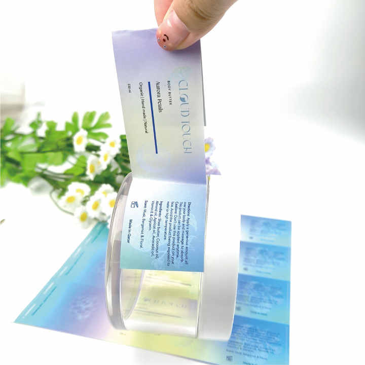 Custom Sticker Printing Cosmetic Packaging Label Waterproof Adhesive ...