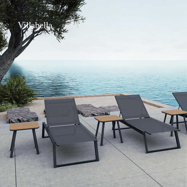 Luxury Outdoor Chaise Lounge - Modern Hotel Resort Furniture