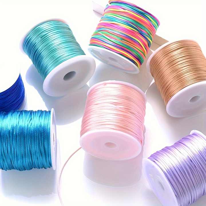 Wholesale 1mm Silk Macrame Cords Thread for Diy Beading Braiding ...