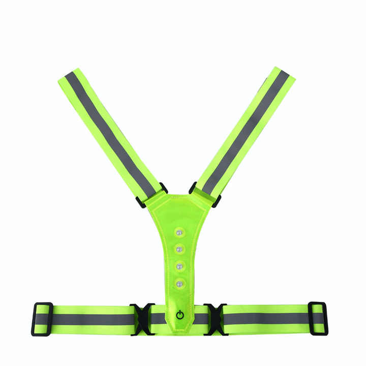 High Visibility Light Reflective Vest Adjustable Night Safety Running ...