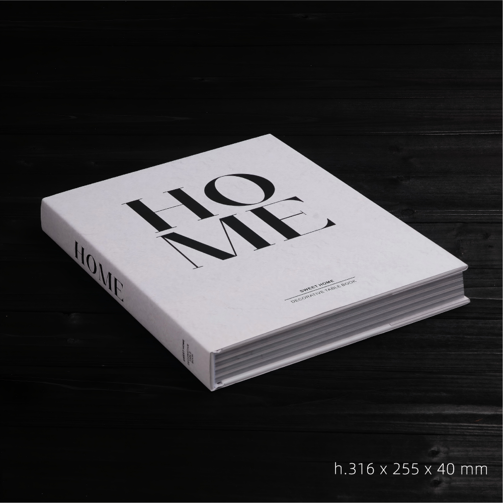 Hard-shell Hardcover Light Luxury Black and White Grey Simulation Book