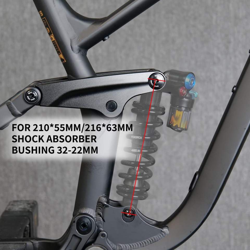 Full Suspension Mountain Bike Frame with Shock Absorber 27.5/29er Disc ...