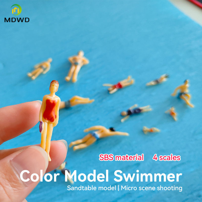 Sandtable Model Color Model Swimmer SBS Material 4 Scales Micro Scene ...