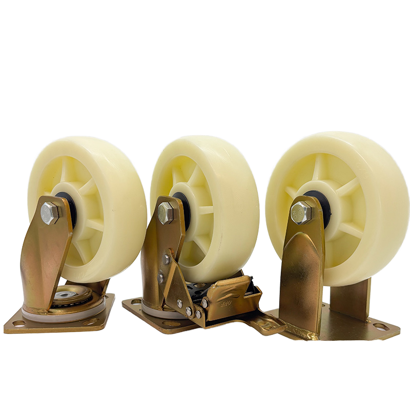 Industrial Nylon Caster Wheels 4 5 6 8 Inch Swivel Fixed Locking ...