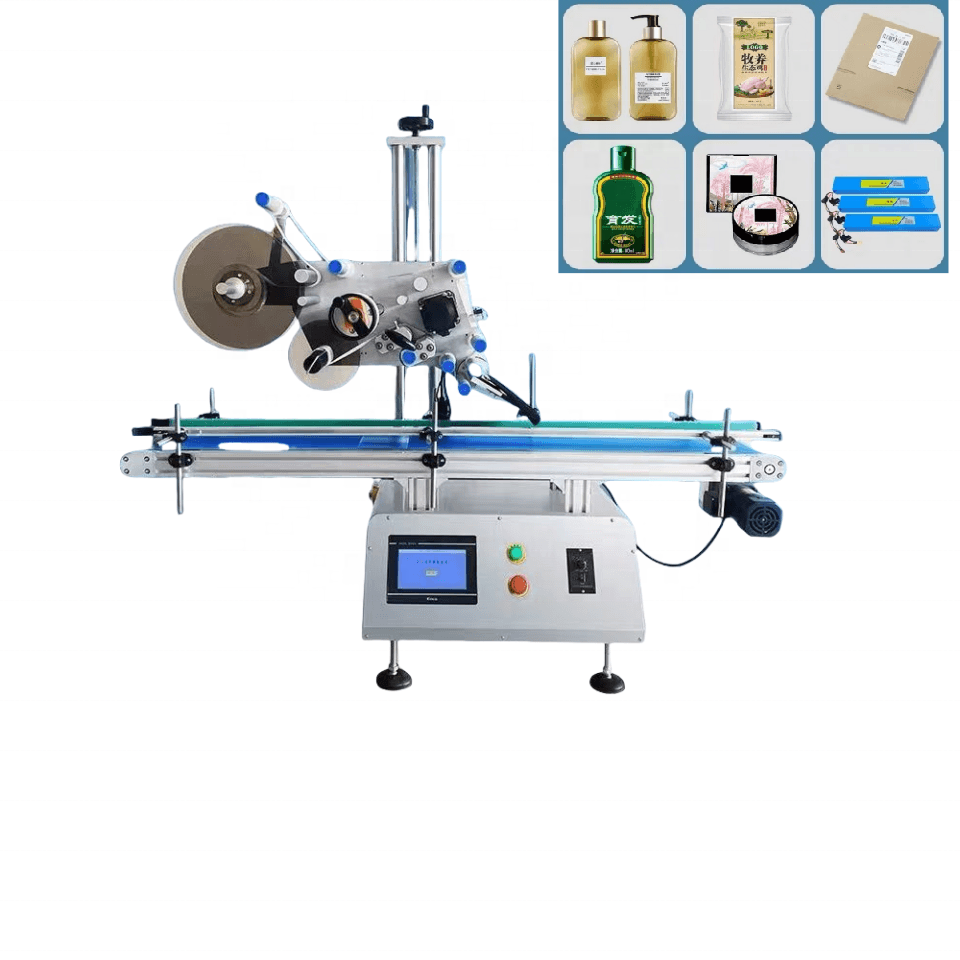 Desktop Automatic Flat Labeling Sticking Machine Labeler Plane Label ...