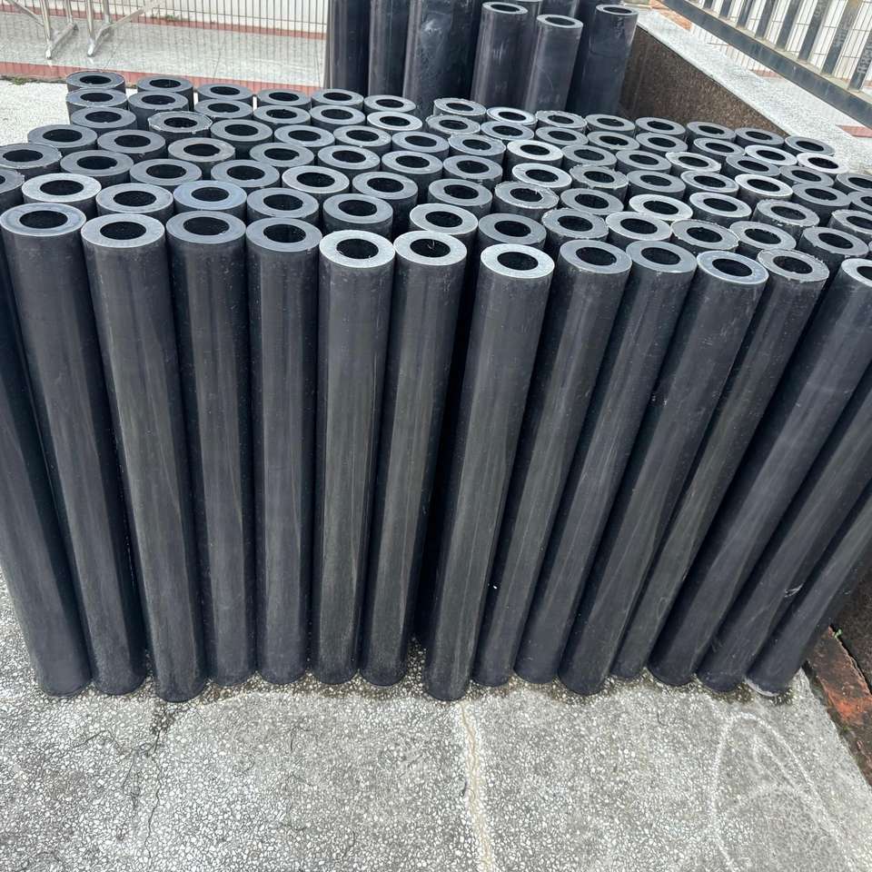 Black PA Nylon Mos2 Cast Tube PA6 GF30 PA66 GF50 Tube for Industrial ...