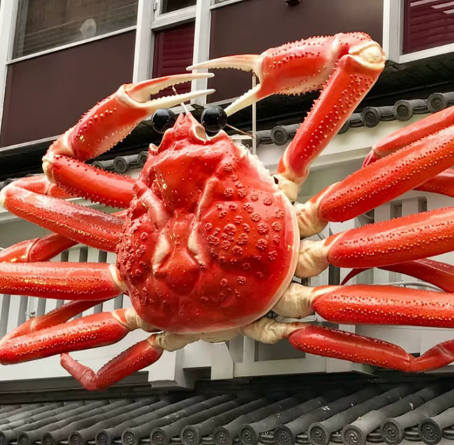 Large Fiberglass King Crab Sculpture with LED Light for Seafood ...