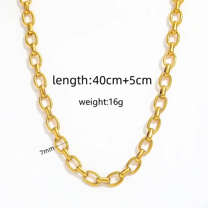 Basic Stainless Steel Cross Chain Necklace Stainless Steel Jewelry ...