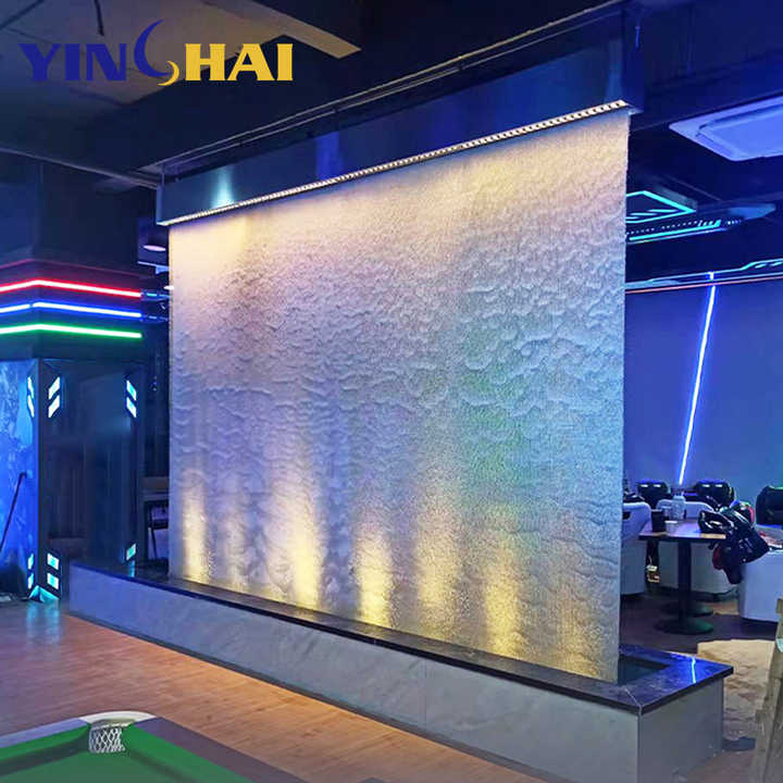 Custom Large Size Waterfall Pool Water Curtain Outdoor Metal Mesh Water ...