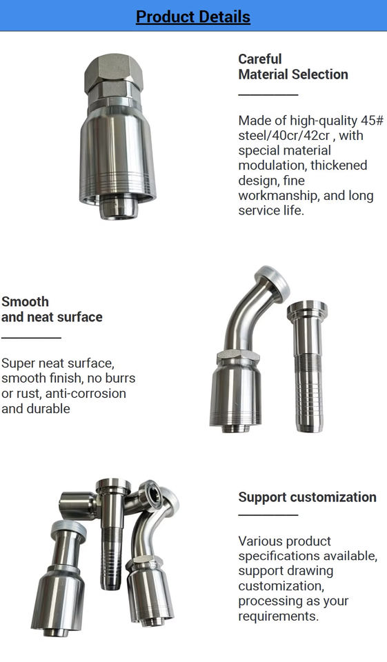 Stainless Hydraulic Fittings Flexible Hydraulic Fittings Products ...
