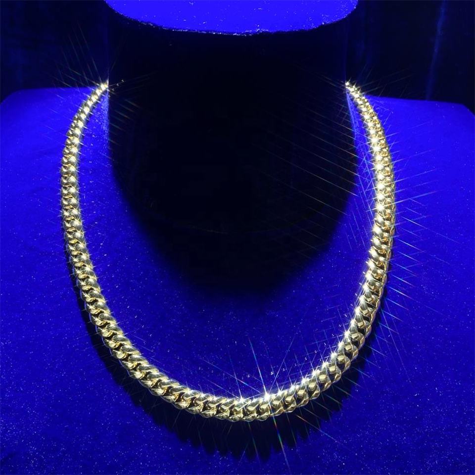6MM 8MM Classic Miami Cuban Solid 925 Sterling Silver High Polish ...