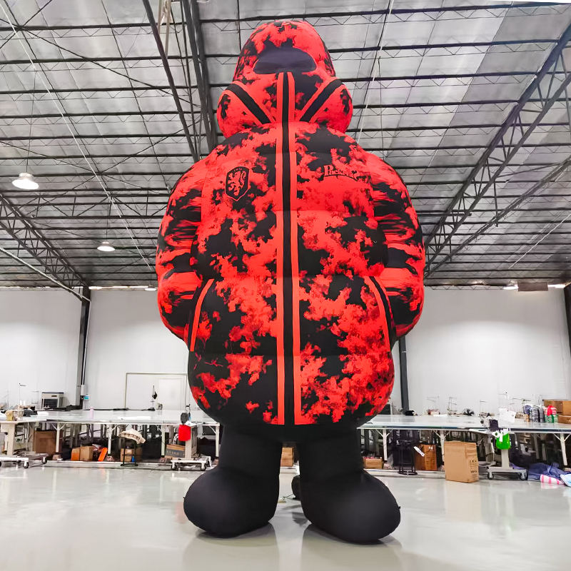 Factory Price Customized Design Logo Inflatable Down Jacket Character ...