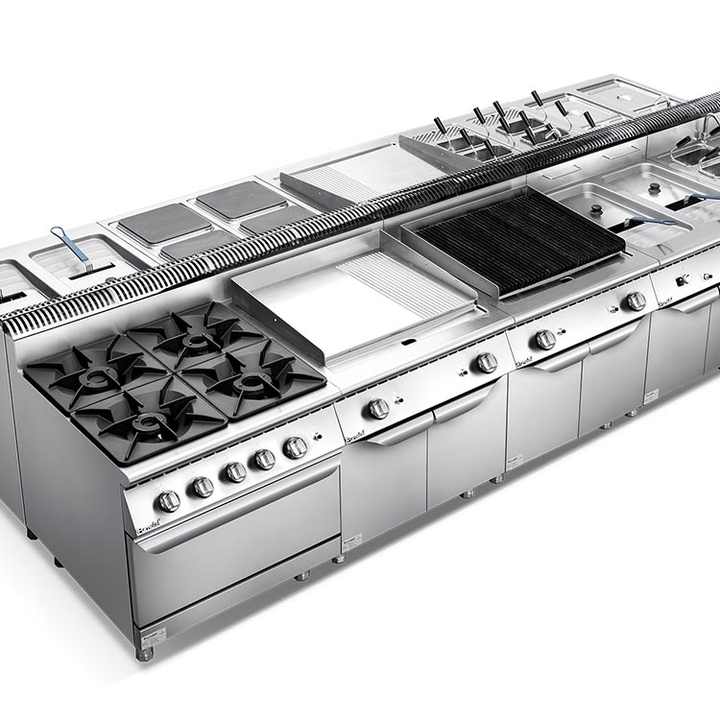 Full Series Kitchen Equipment - Free Standing Stainless Steel 4/6 ...