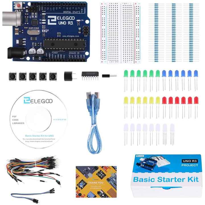 ELEGOO for UNO Basic Starter Kit Prototyping Demonstration Board for ...