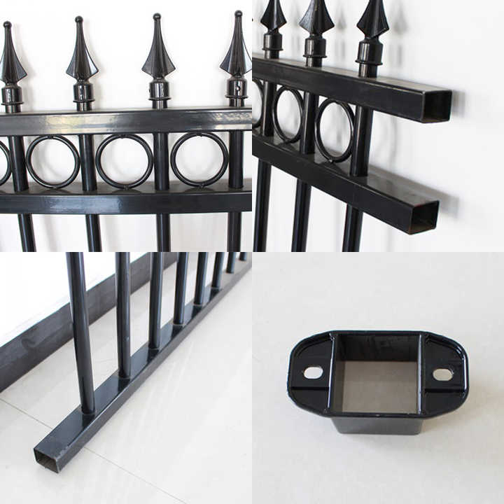 High Quality Anti Climb Wrought Iron Fence Supplies Outdoor House ...