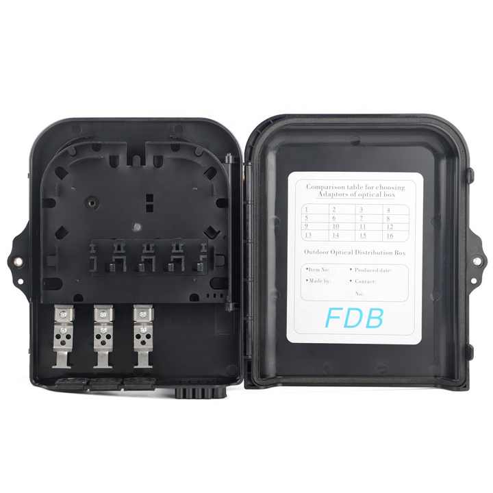 Waterproof Outdoor Wall Mounted 8-Core Fiber Optic Distribution Box ...