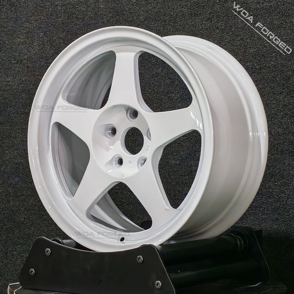 Evo 40mm Deep Dish White Single-Piece Forged Wheel Rim Lightweight 35mm ...