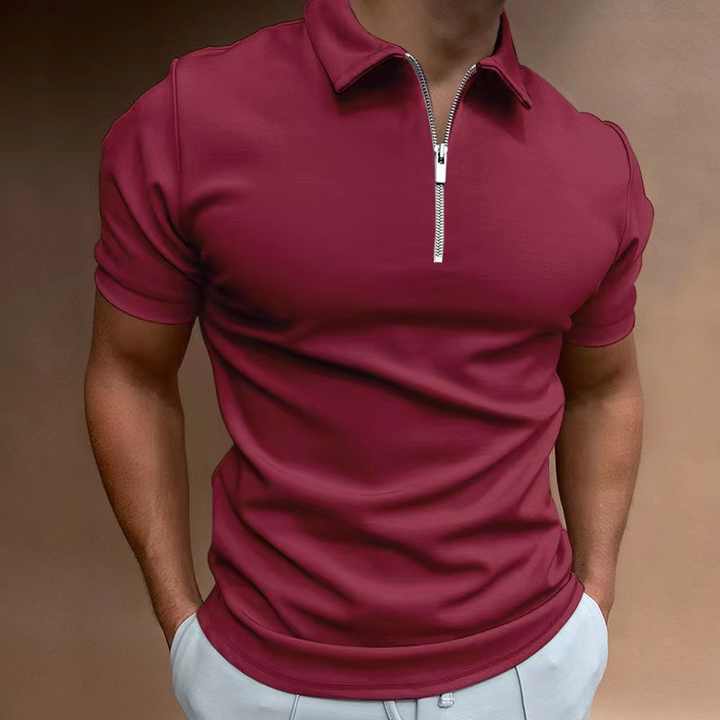 Shop Men's Solid Color Polo Shirts with Quick Dry Feature