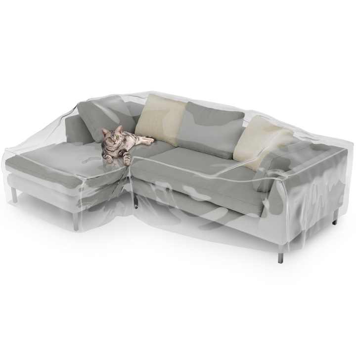 Transparent Plastic Sofa Cover Woven Oxford Fabric Tarpaulin for Home ...