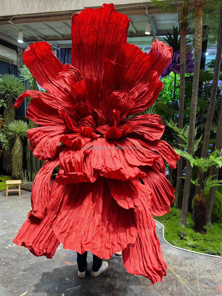 Big Flower Handmade Giant Artificial Flowers Wedding Stage Background ...