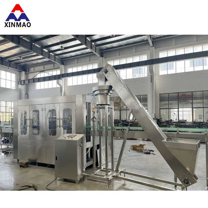 Xinmao Hot Sale Gas Drink Carbonated Drink Soda Water Filling Machine Plant for Glass Bottle ...