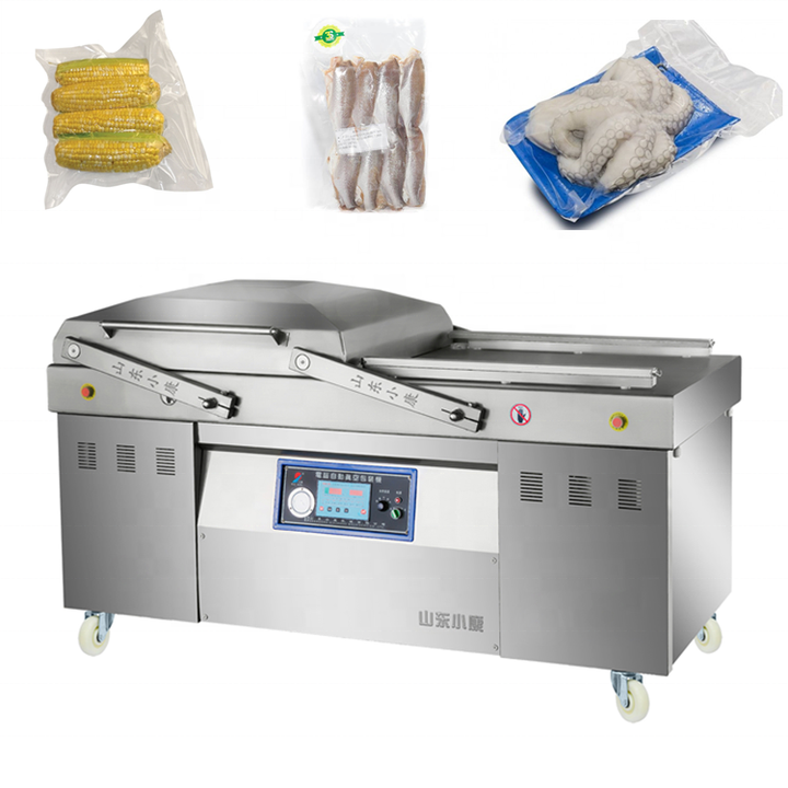 Fresh Salmon Double Chamber Vacuum Packaging Machine Automatic Meat ...
