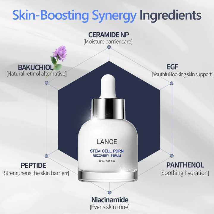 Lance PDRN Face Serum Private Label Improve Wrinkles Enhance Firmness Refine Uneven Skin Tone ...