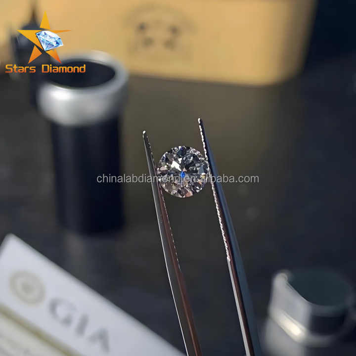 IGI Certificate 0.5ct 1ct 1.5ct 2ct 3ct D E VVS VS Wholesale Lab Created Diamond HPHT CVD Lab ...