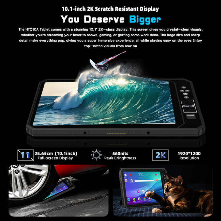 10.1-inch Android Ruggedized Car Tablet 8GB+128GB High-Precision ...