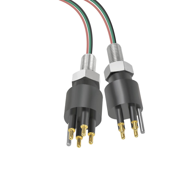 BH4M Brass Subsea Cable Connectors ROV 4 Core Bulkhead Waterproof ...