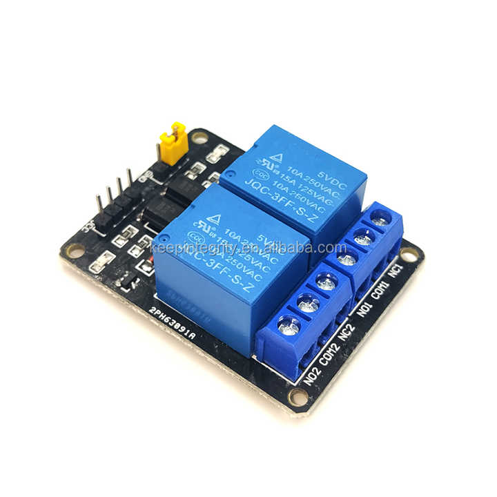 2 Channel Relay Module 5V - Reliable Optocoupler Protection