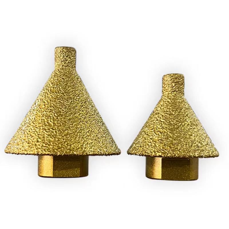 Diamond Cone Bevel Grinding Head Chamfering Device Quartz Stone Reamer ...