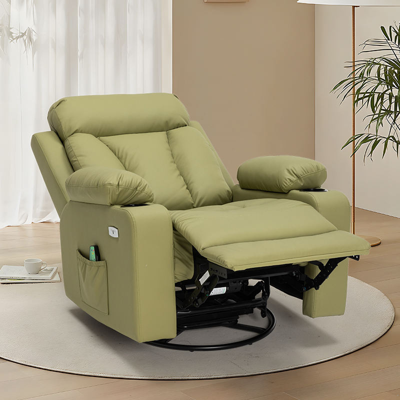Modern Single Recliner Sofa Chair with Extendable Feature