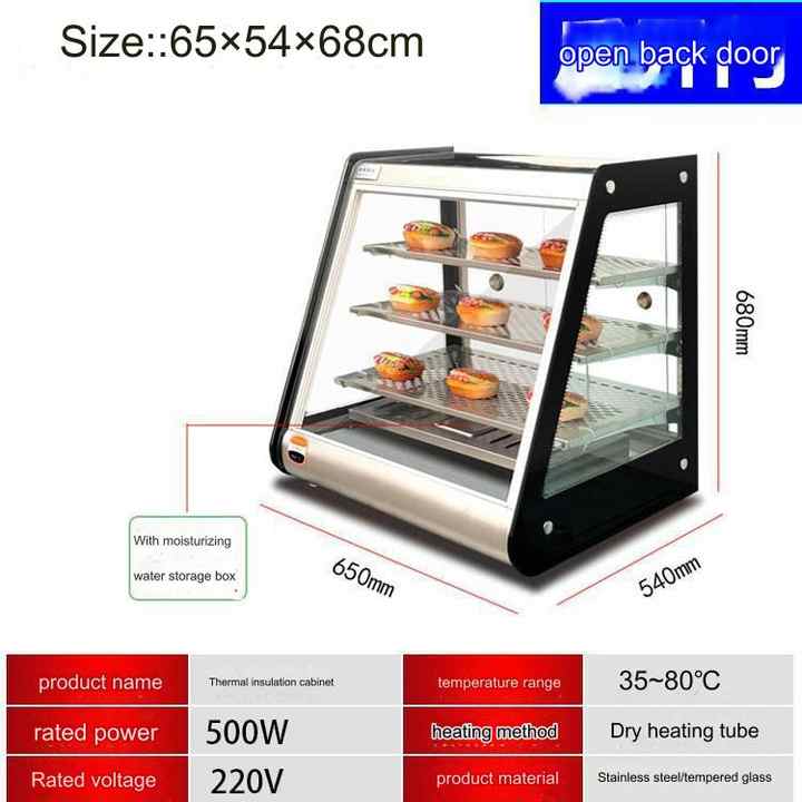 Commercial Cake Hot Display Chest Showcase With Glass Sliding Doors ...