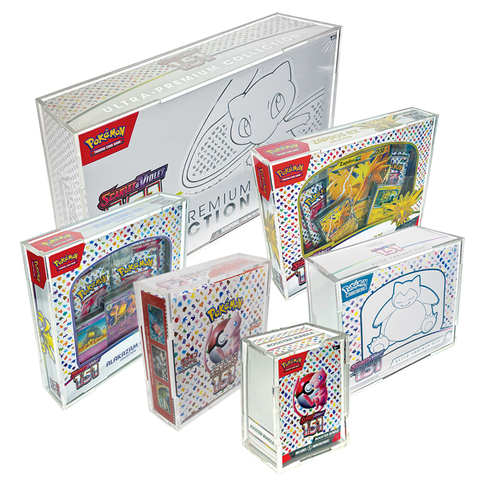 Custom Acrylic ETB Booster Box Display Case with Magnetic Lid - Ideal ...