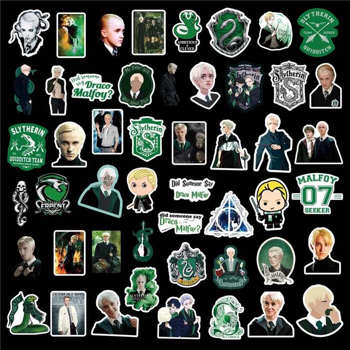 50pcs Draco Malfoy Character Graffiti Sticker - Waterproof PVC
