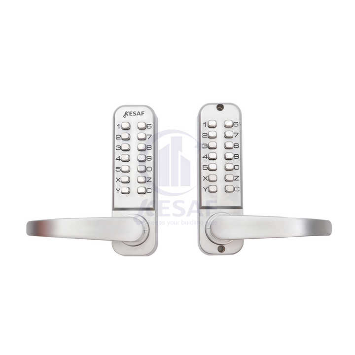 Mechanical Push Button Lever Lock with Double Keypad Inside and Outside Combination Lock ...