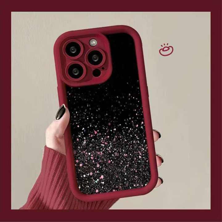 Starlight Cherry Blossom Print Ladder Lens Style TPU Case