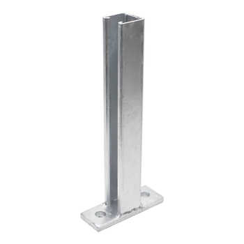 300mm Zinc Plated Unbraced Solar Mounting Brackets Wall Plate Welded ...