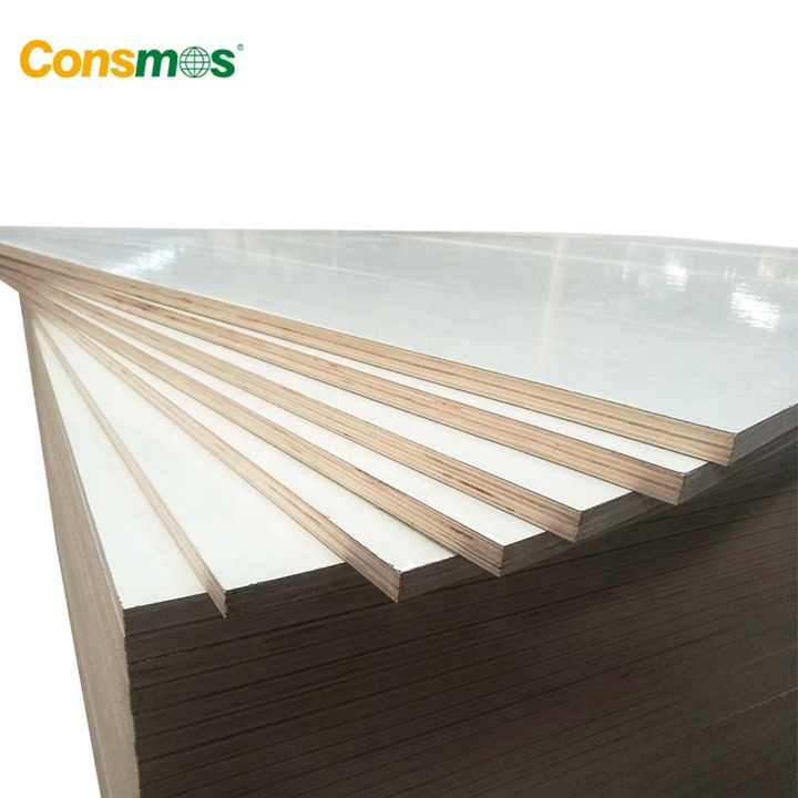 Titanium White HPL Fireproof Veneer Laminated Plywood Sheet