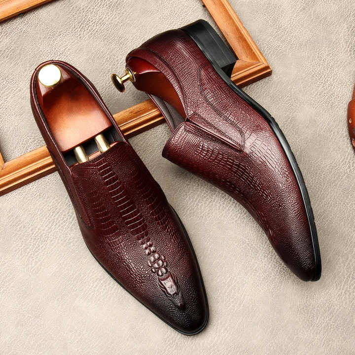 Men's Business Leather Shoes - High-End Luxury Dress Shoes