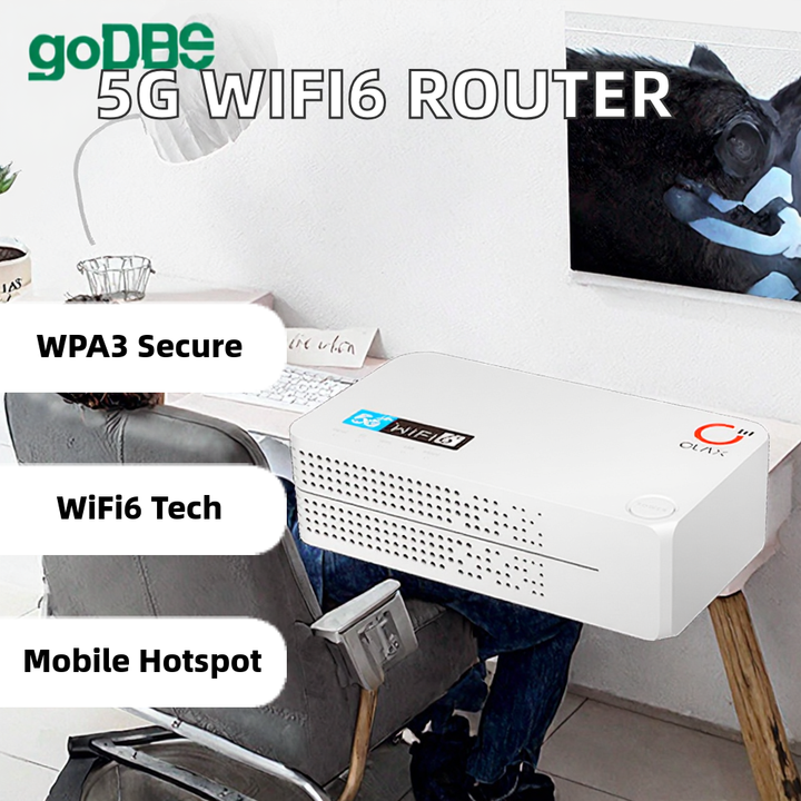 Portable AX1800 Indoor WiFi6 Router CPE Mobile Hotspot 5G X55 Modem Chipset SIM/ESIM Option QoS ...