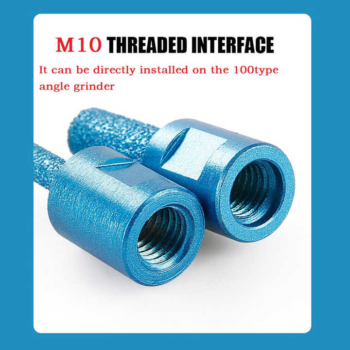 M10 Vacuum Brazed Diamond Milling Cutter 100 Type Angle Grinder Tool ...