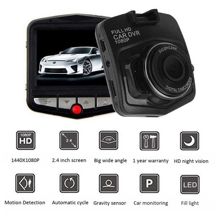 32GB Dash Camera Full HD 1080P Driving Recorder Camera Night Vision Car ...