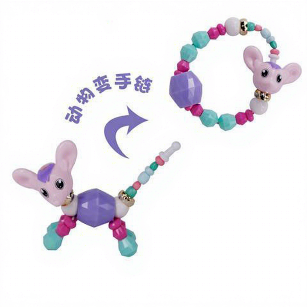 Cute Plastic Cartoon Animal Bracelets - Magic Deformation Charm Toys ...