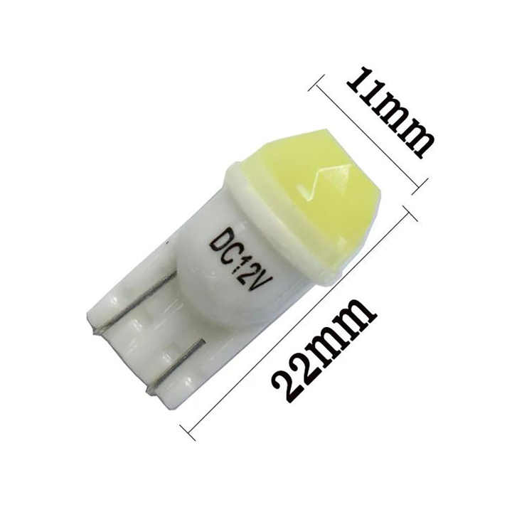 Mini T10 Ceramic 3D COB LED Diamond Shape W5W 194 192 168 12V Auto Car ...