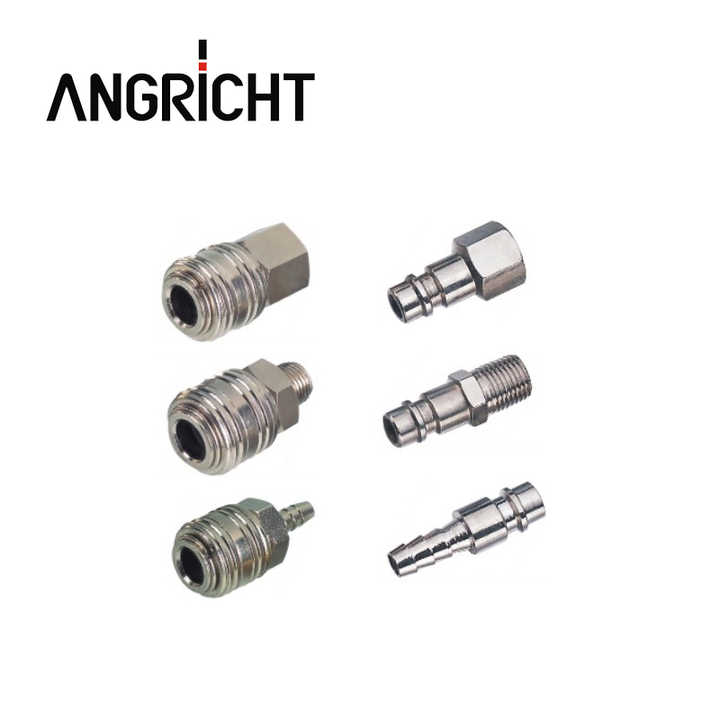 Euro German Type Steel Hose Barb Coupling - Quick Coupler