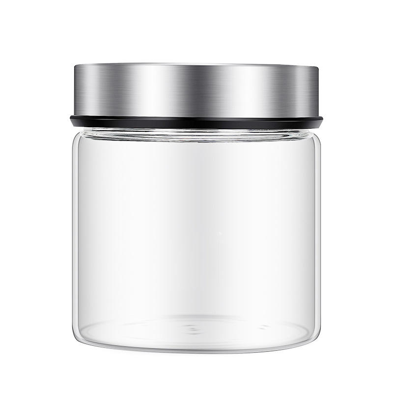 Generation Tea Cereal Food Grade Glass sealed Cans Transparent Lid ...