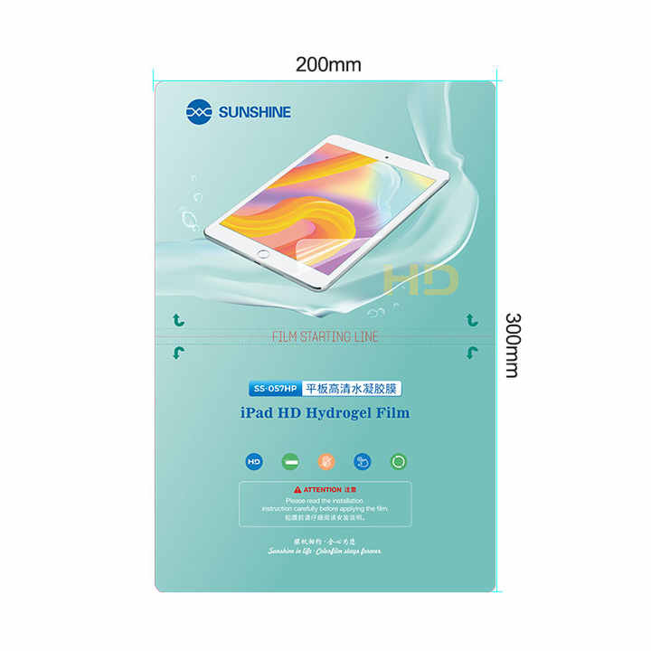 SUNSHINE SS-057HP Tablet HD Hydrogel Film Screen Protectors